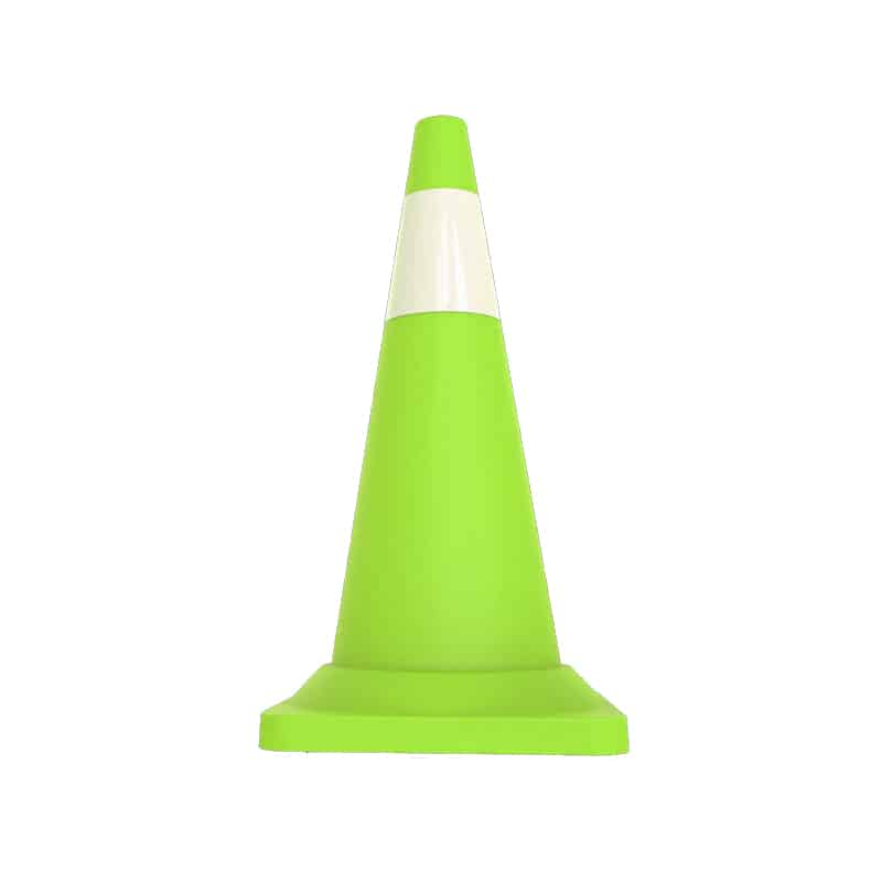 Cono pvc verde con reflejante 71 cm – Outlet Ferretero